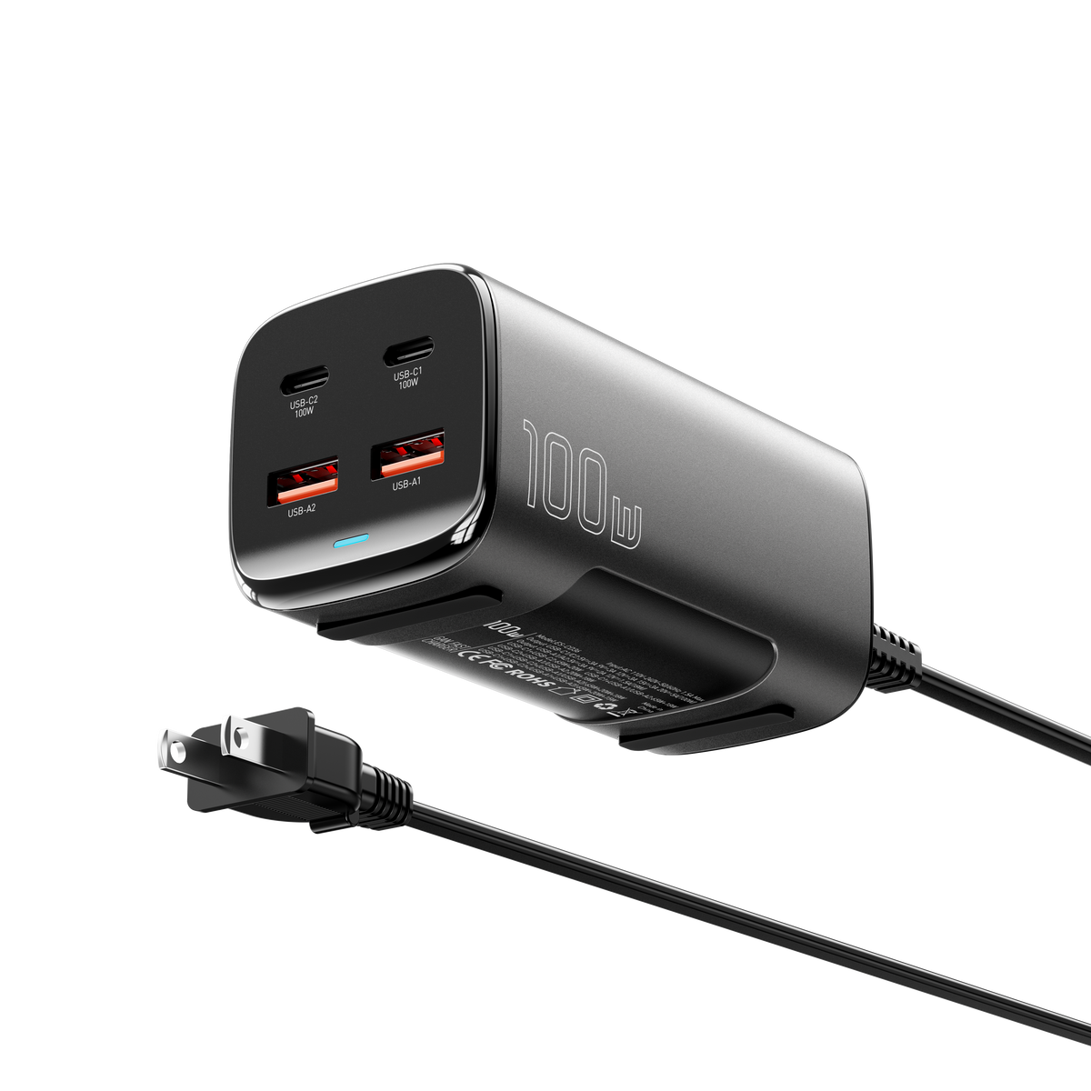 Essager 100W GaN Charger Desktop Laptop Fast Charger 4 in 1 Adapter Fo ...