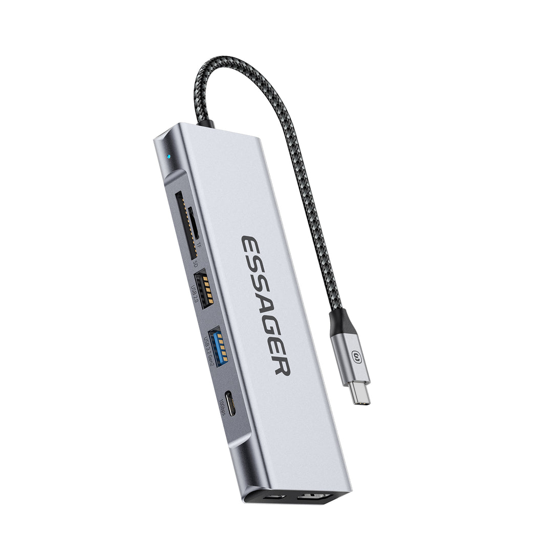Essager 8-in-1 USBEssager 8-in-1 USB Hub With Disk Storage Function USB ...