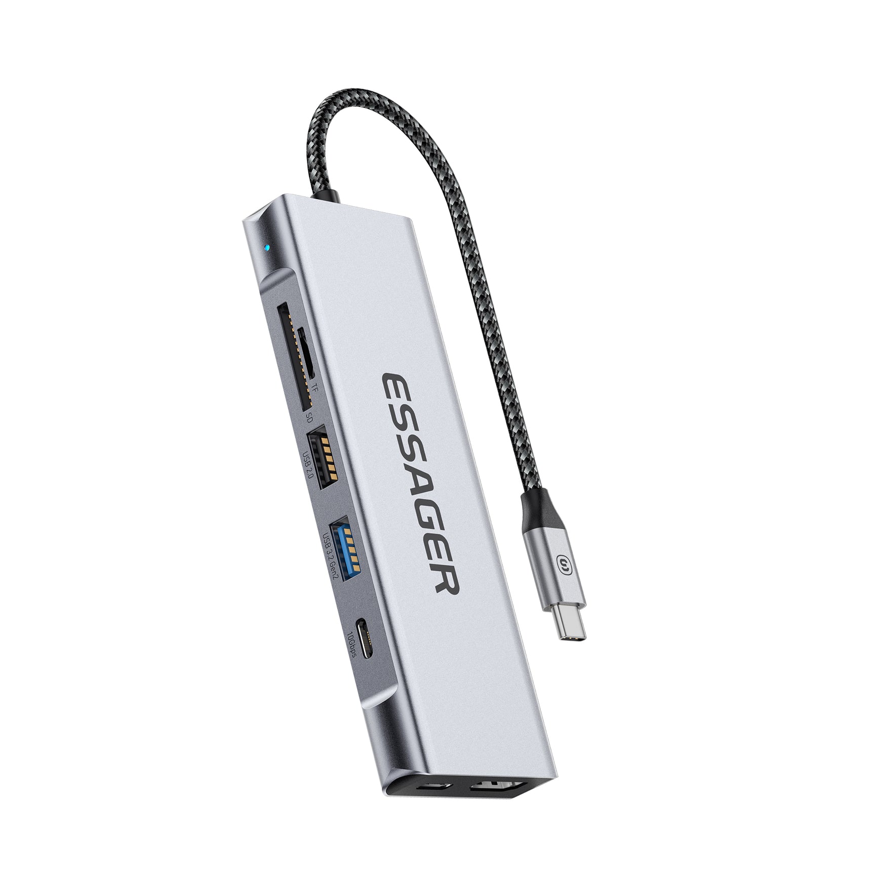 Essager 8-in-1 USBEssager 8-in-1 USB Hub With Disk Storage Function USB ...