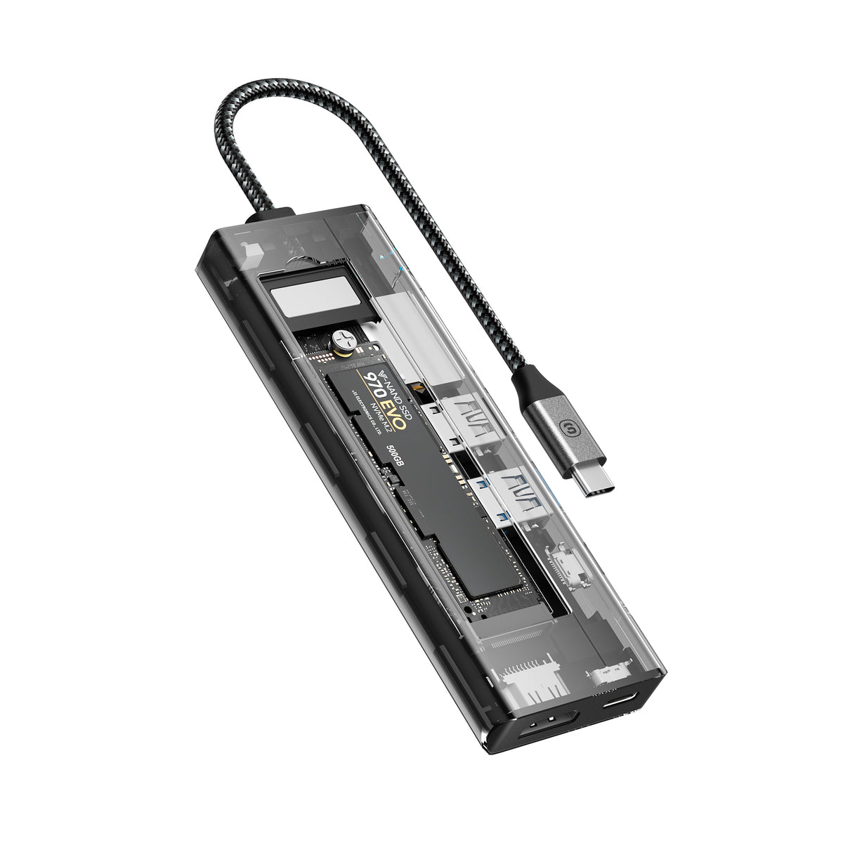 Essager 8-in-1 USBEssager 8-in-1 USB Hub With Disk Storage Function USB ...