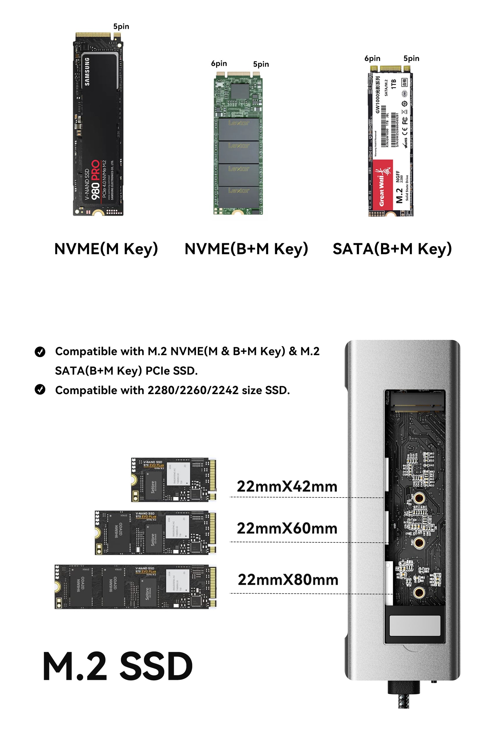 Essager 8-in-1 USBEssager 8-in-1 USB Hub With Disk Storage Function USB ...